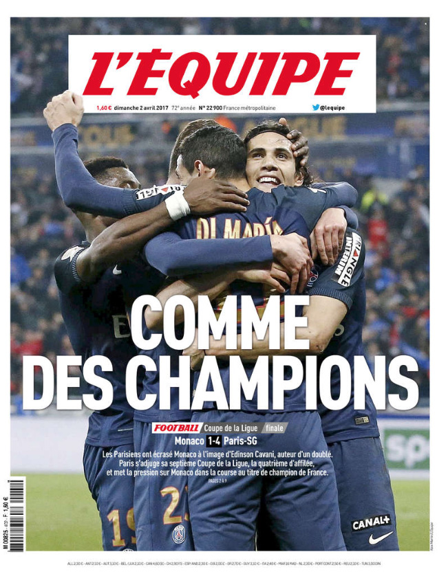 1617_Monaco_PSG_CdL_LEquipe - Histoire du #PSG