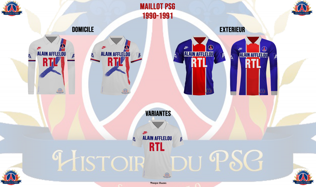 L'historique des maillots du PSG : Les années 1990 - Histoire du #PSG