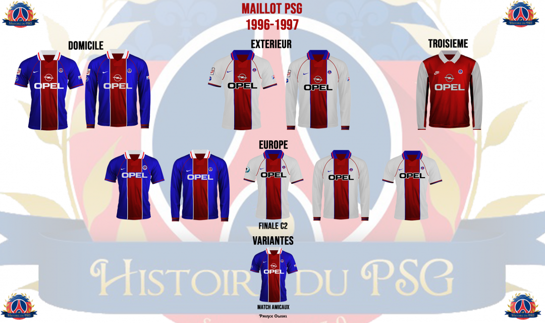 L'historique des maillots du PSG : Les années 1990 - Histoire du #PSG