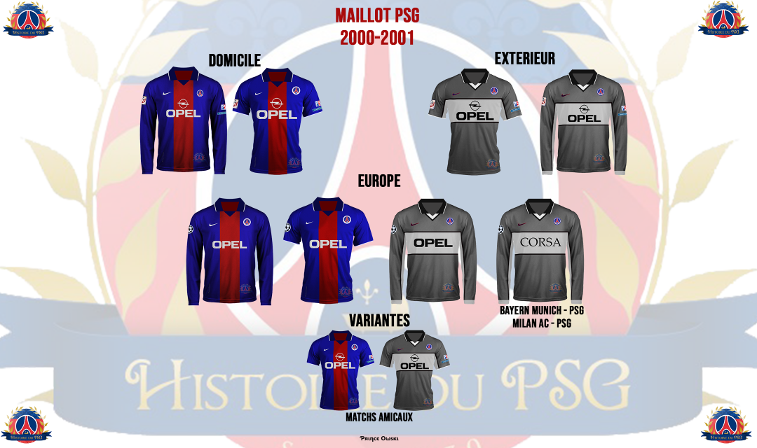 L'historique des maillots du PSG : Les années 2000 - Histoire du #PSG